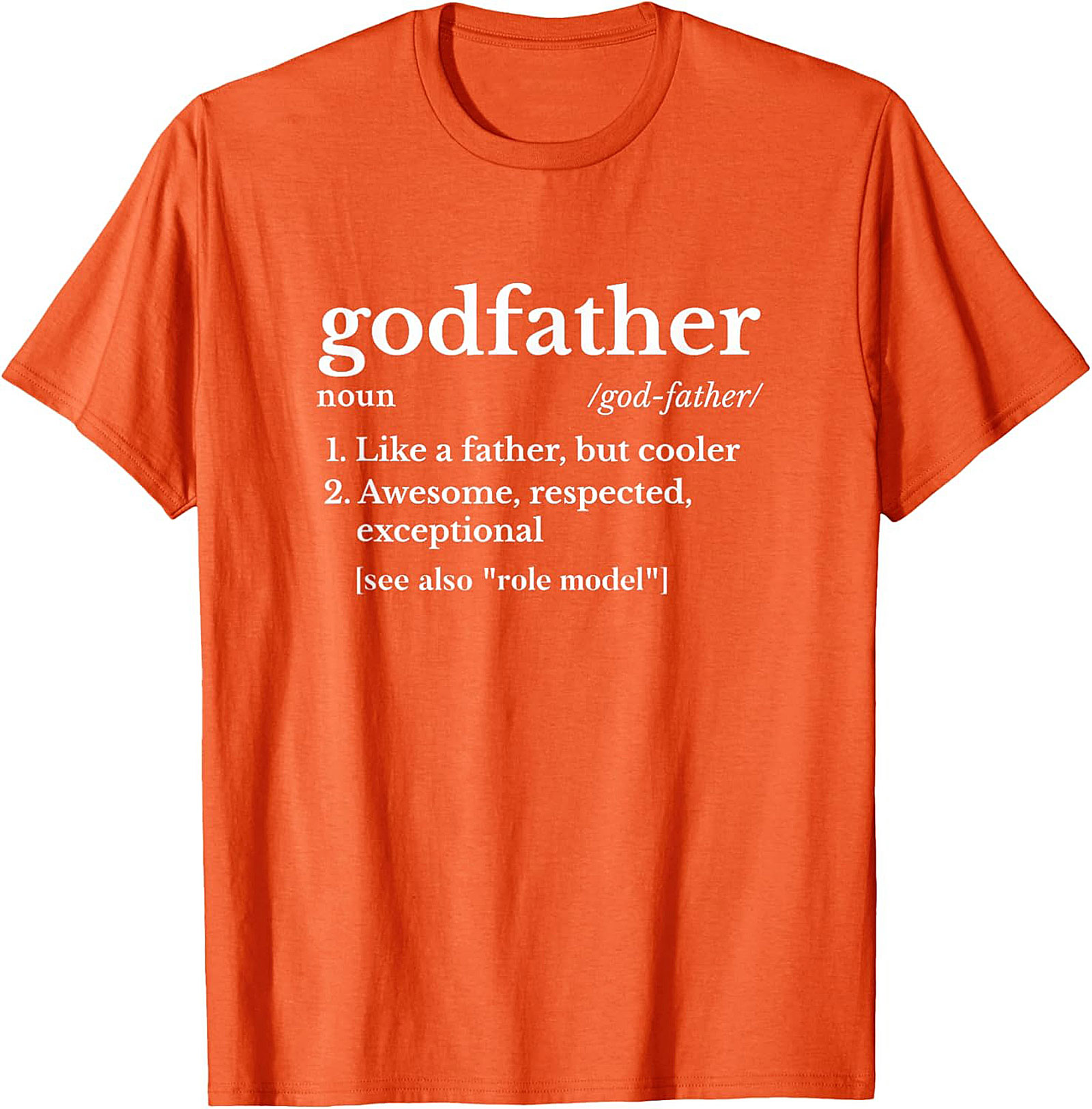 Funny Godfather Definition Graphic Tee Gift Idea