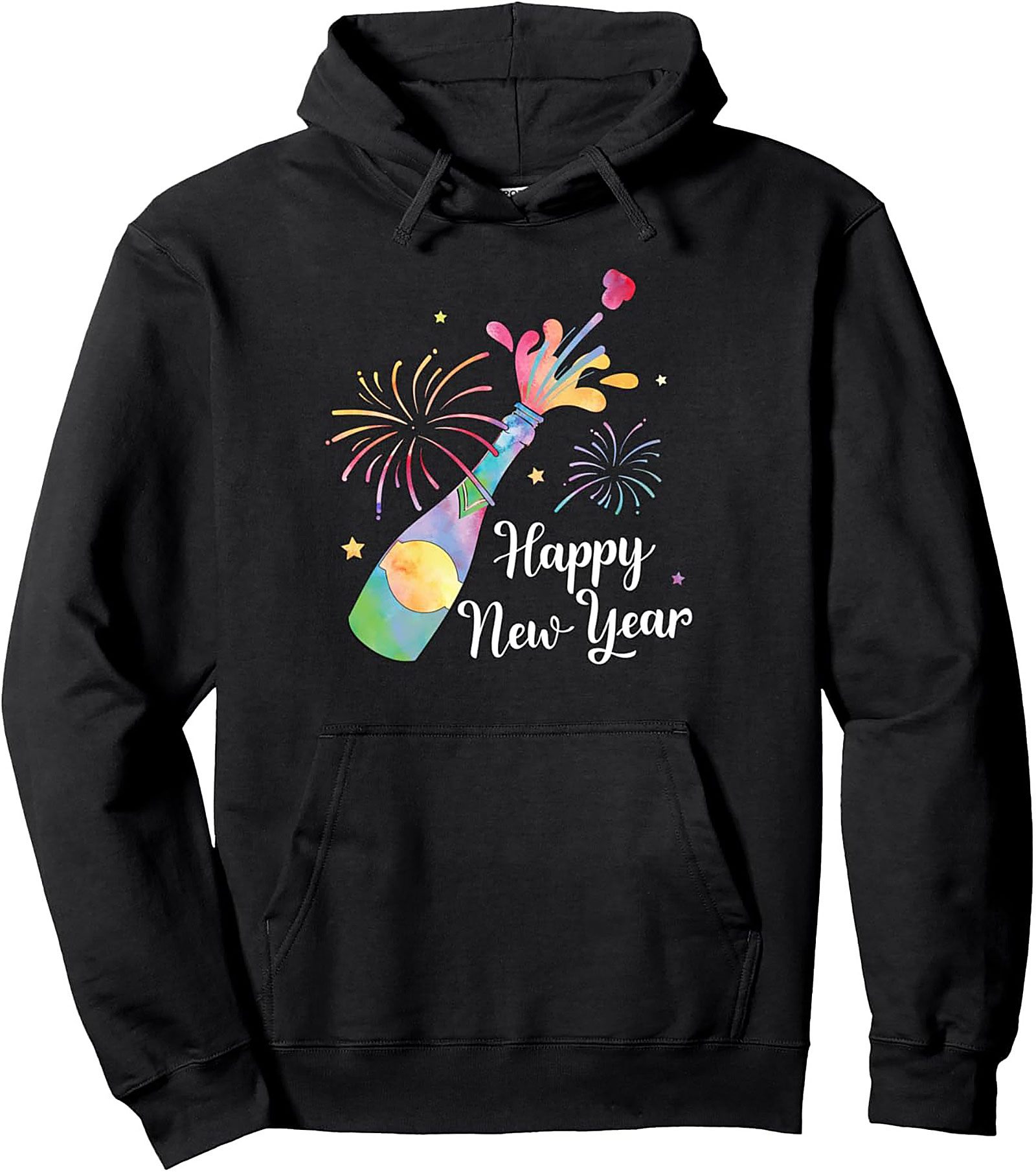 Happy New Year Pullover Hoodie | Festive Celebration Gear