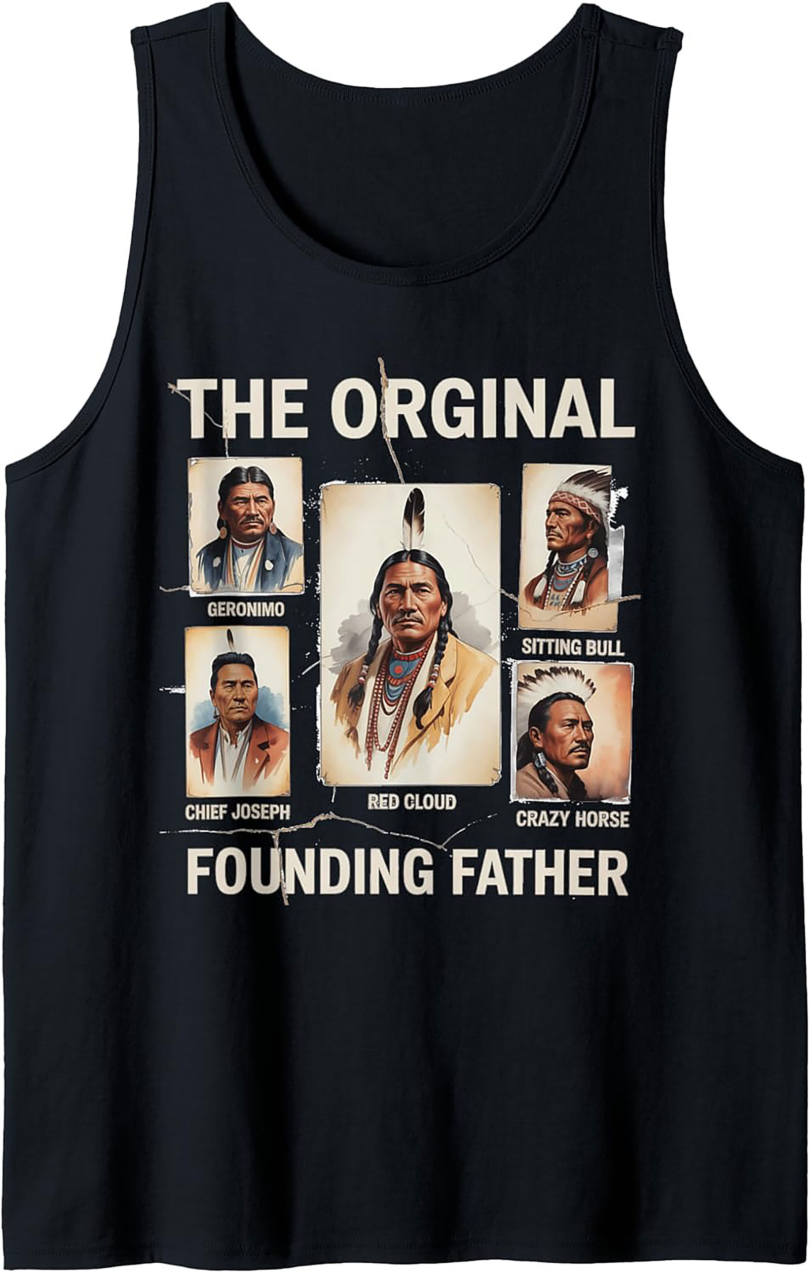 Original Founding Fathers Native American Graphic Tank