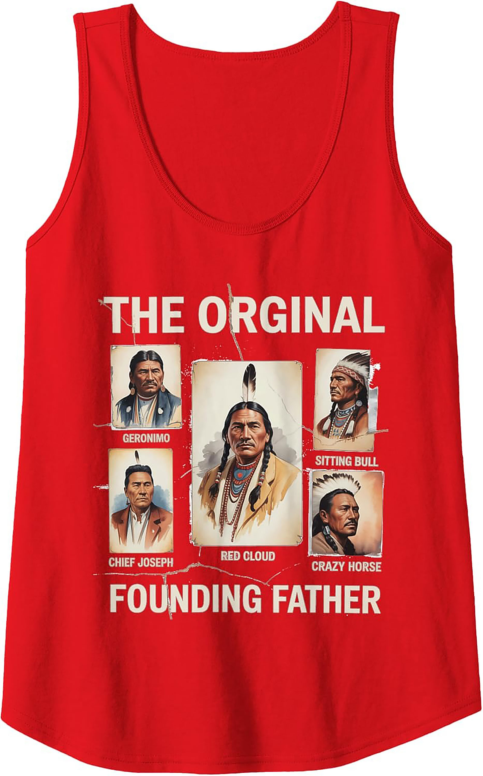 Original Founding Fathers Native American Graphic Tank