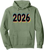 Class of 2026 Pullover Hoodie | Retro Neon Graduation Gear